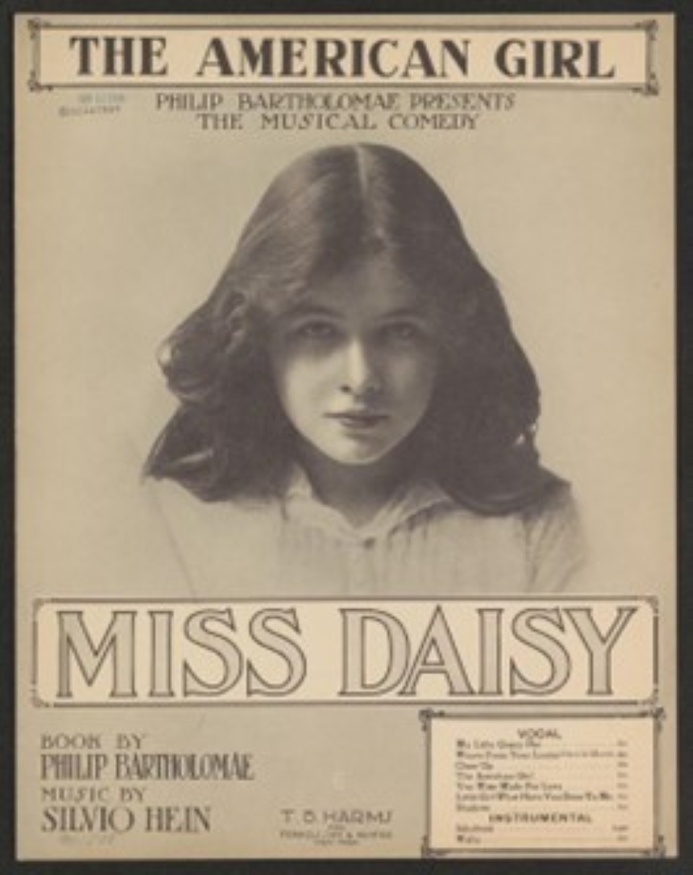 E1192 Miss Daisy – Stern Musical Theatre Collection