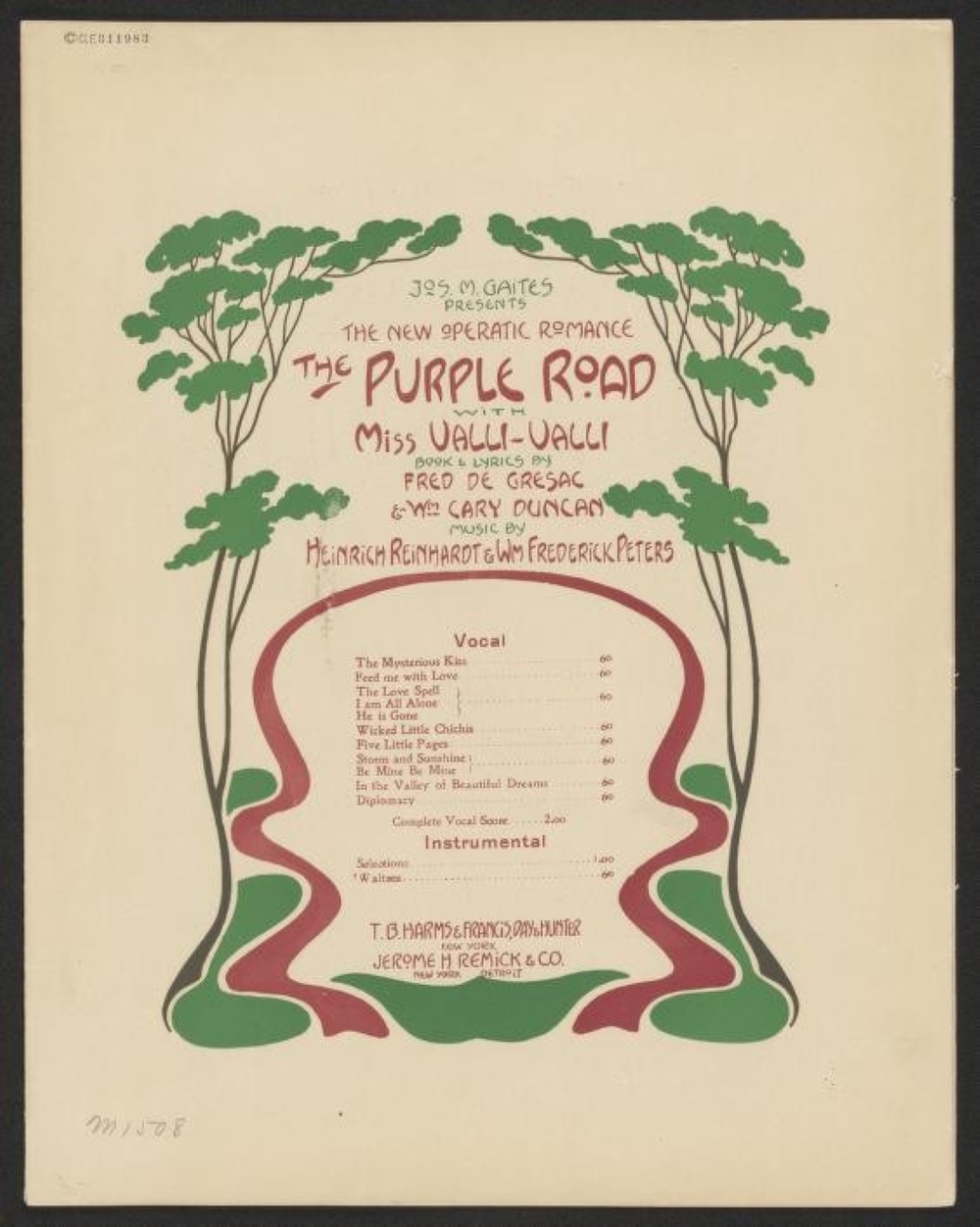 E1520 – The Purple Road – Stern Musical Theatre Collection